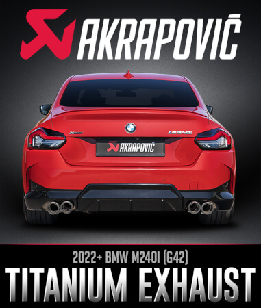 AKRAPOVIČ RELEASES BMW M240i (G42) SLIP-ON LINE TITANIUM EXHAUST FOR ...